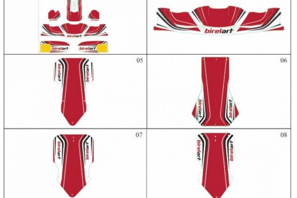 STICKER FRONT POD KG 509 BIRELART 2025 N.4 ON THE FIGURE