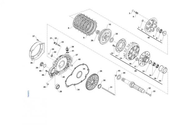 OIL SEAL 40 52 5 VC7 TEFLON R3 N.35 IN THE ILLUSTRATION