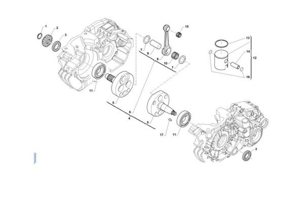 CRANKSHAFT CPL R3 91.5 SP 20.2 N.4 IN THE ILLUSTRATION